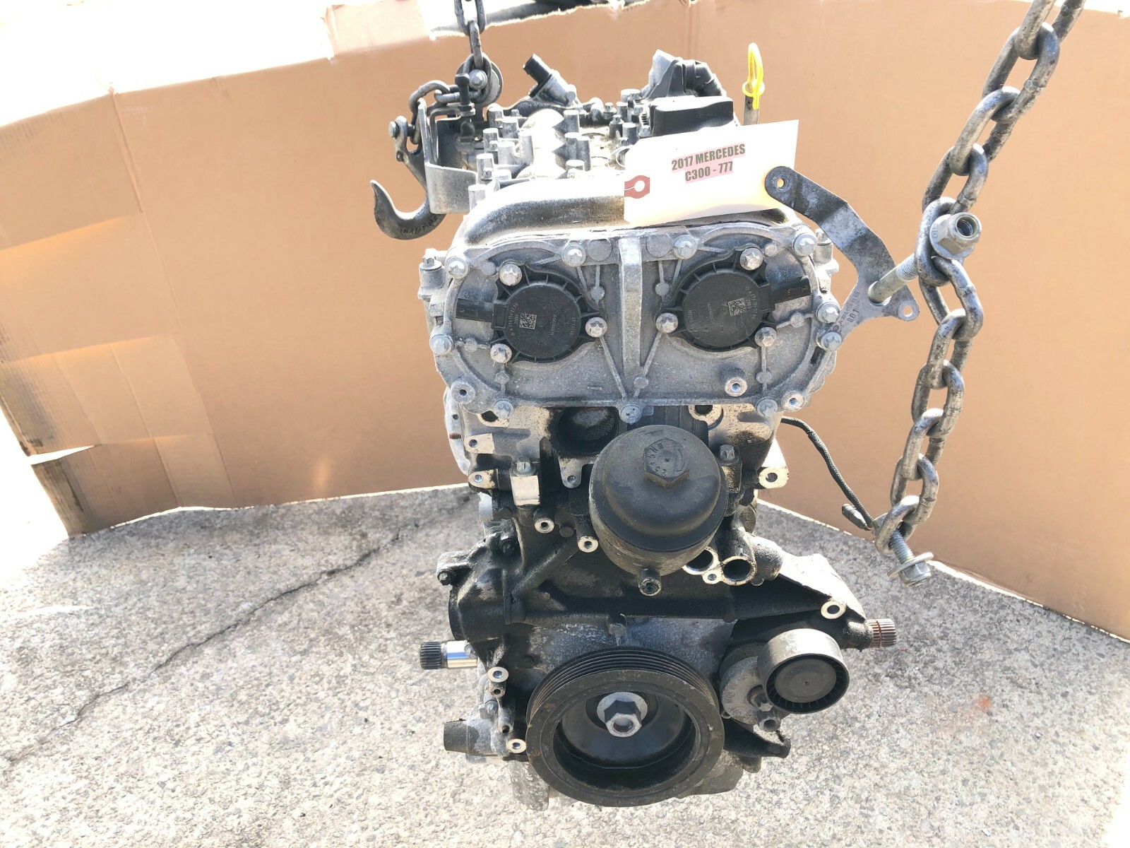 2015-2018 MERCEDES-BENZ C300 W205 2.0L I4 ENGINE MOTOR OEM 30K | eBay
