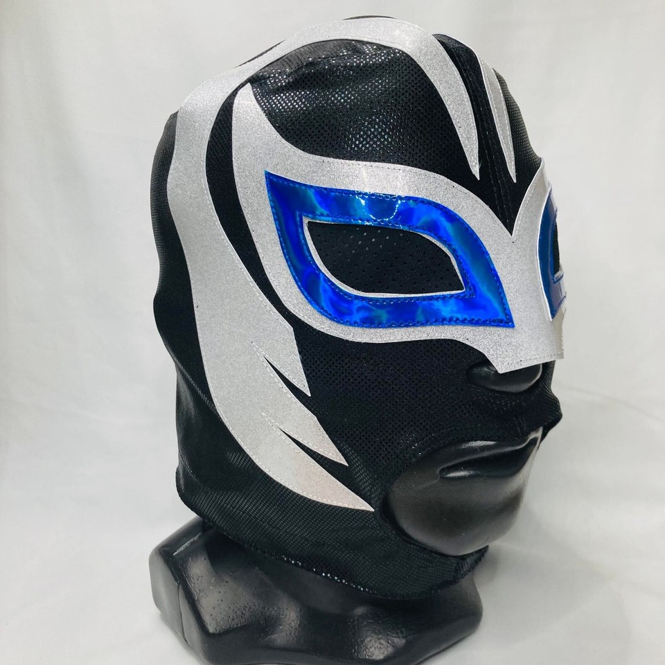 Mogur Luchador Semi Professional Mask Costume Cosplay Lucha Mask Black ...