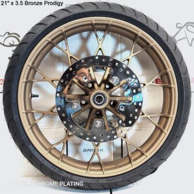 Harley 21" Bronze Prodigy Front Wheel Dunlop Tire Rotor 08-24 Road ...