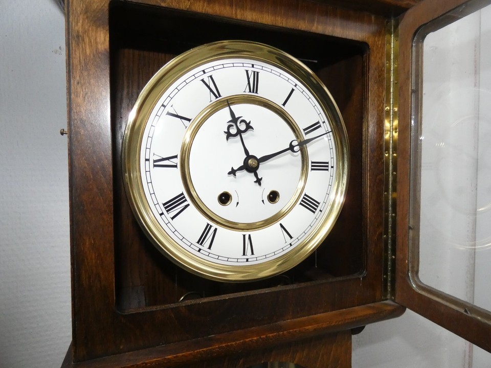 4A185 AMS A.MAYER Lantern Wiener Regulator Wanduhr-Halbestundeschlag ...