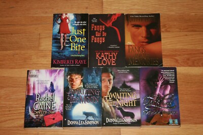 Lot 7 books paranormal romance Kathy Love Donna Simpson Ray Caine Fangs ...