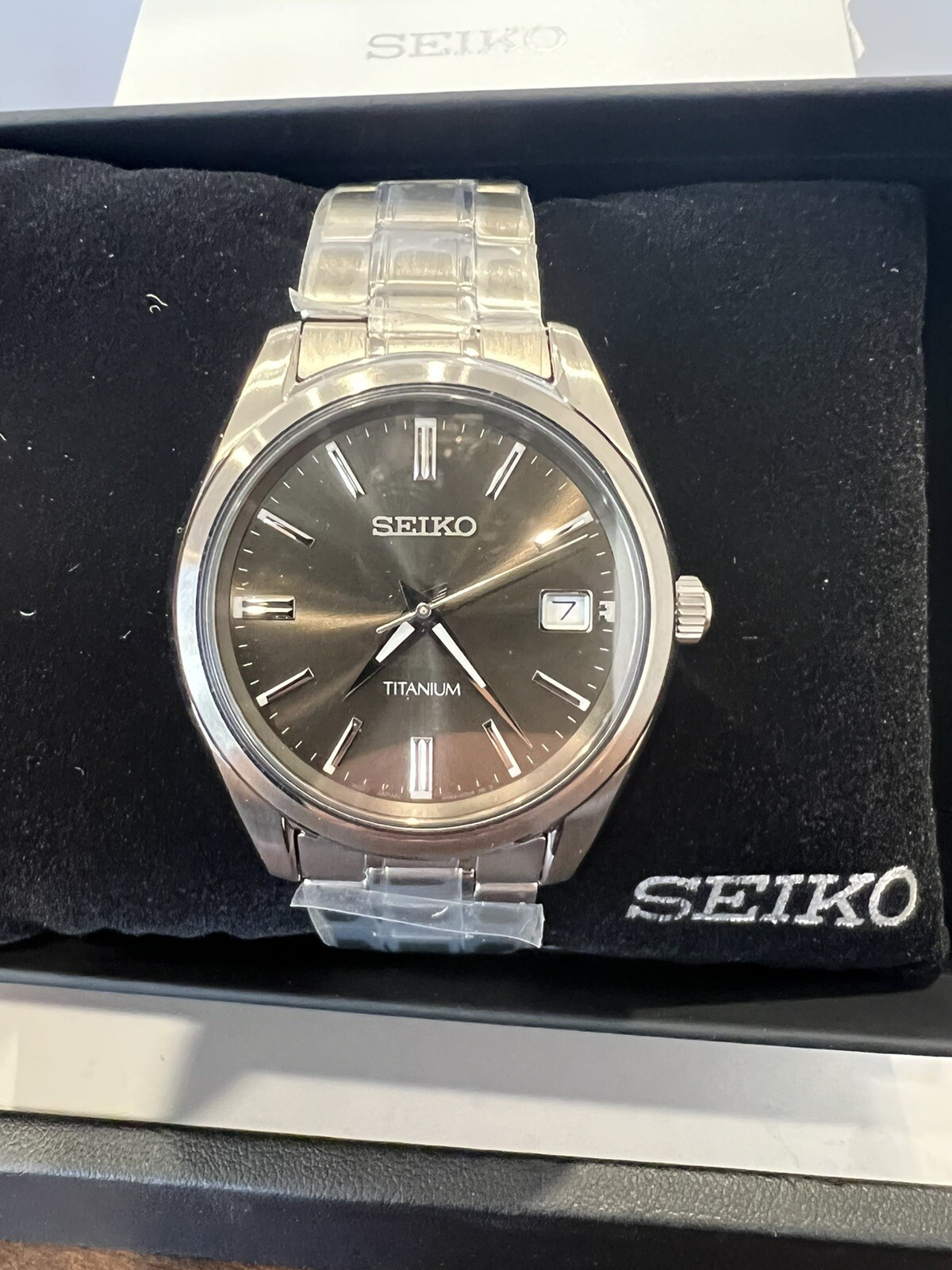 Seiko Classic Titanium Men's Black Watch - SUR375 4954628238870| eBay