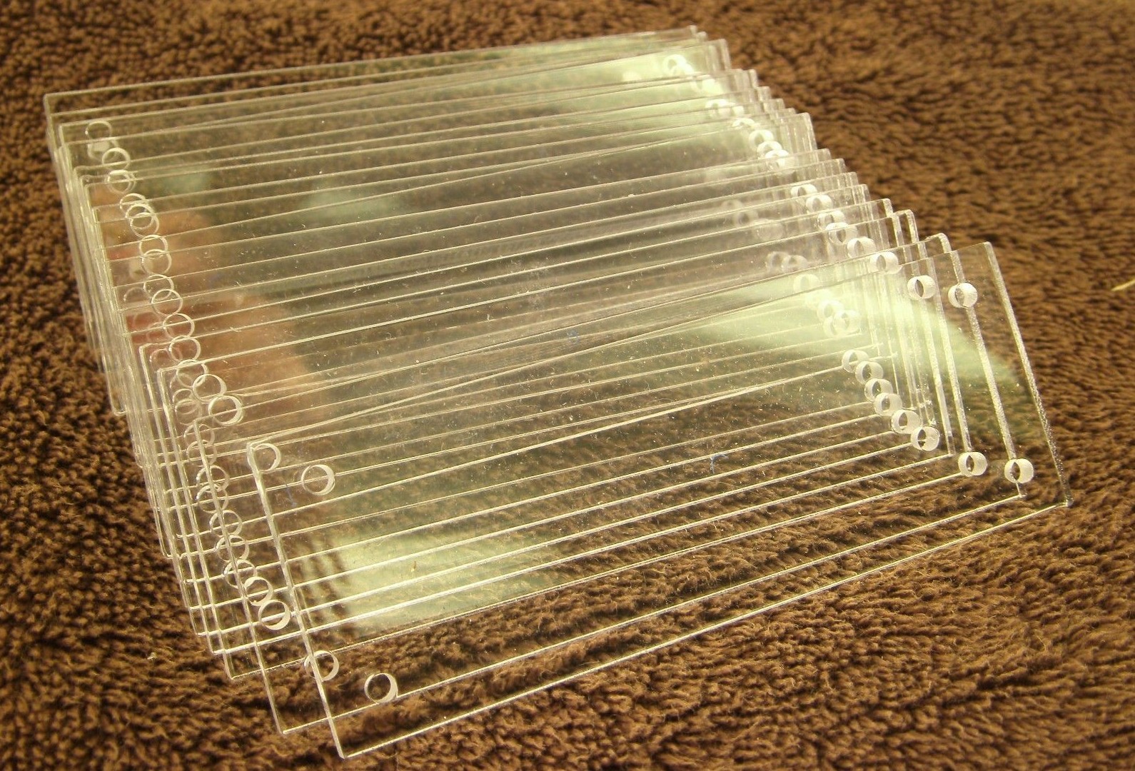 20 PLASTIC ACRYLIC NAME LABEL TAG DRAWER DOOR SHELF HOLDER PROTECTOR W ...