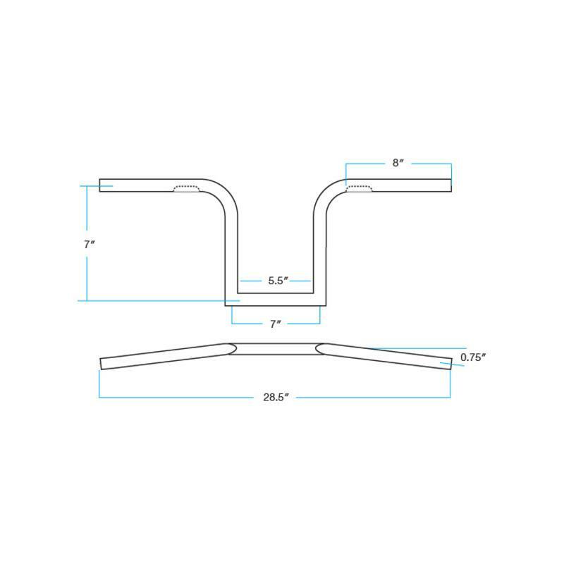 Biltwell Frisco Slotted Handlebars 1" - Chrome | eBay