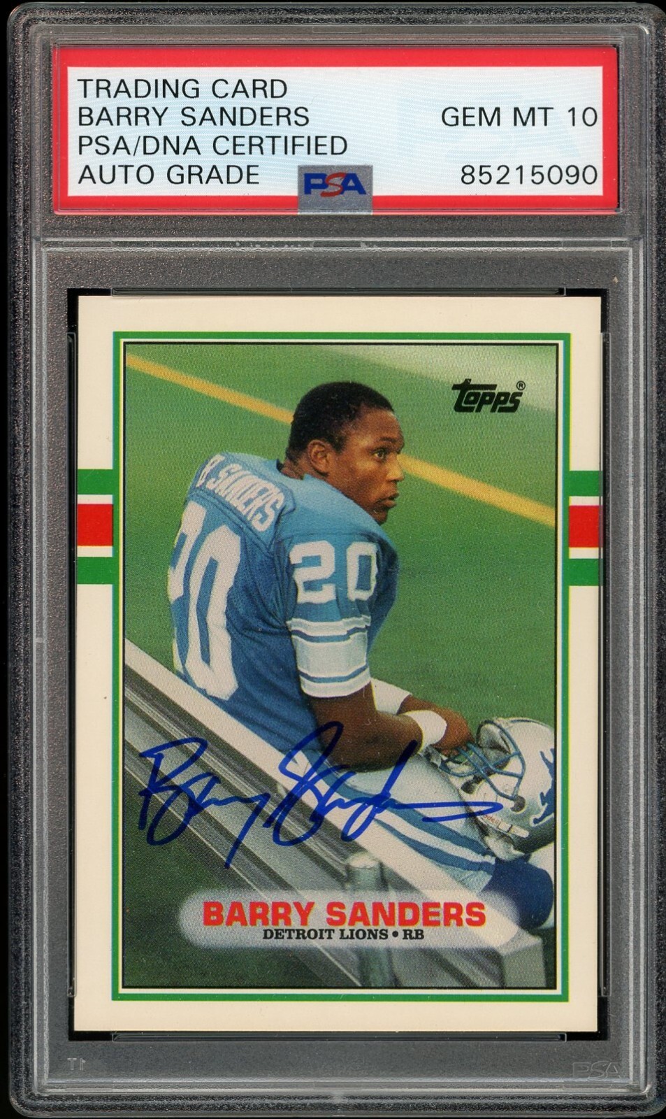 Barry Sanders Autographed Memorabilia | Signed Photo, Jersey ...