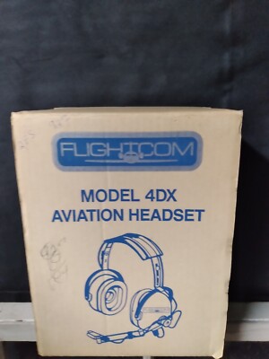 Flightcom Model 4DX Aviation Headset dual plug | eBay