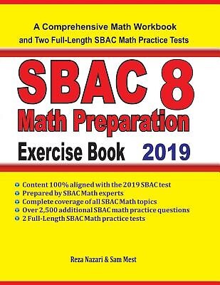 SBAC 8 Math Preparation Exercise Book: A Comprehensive Math Workb by ...