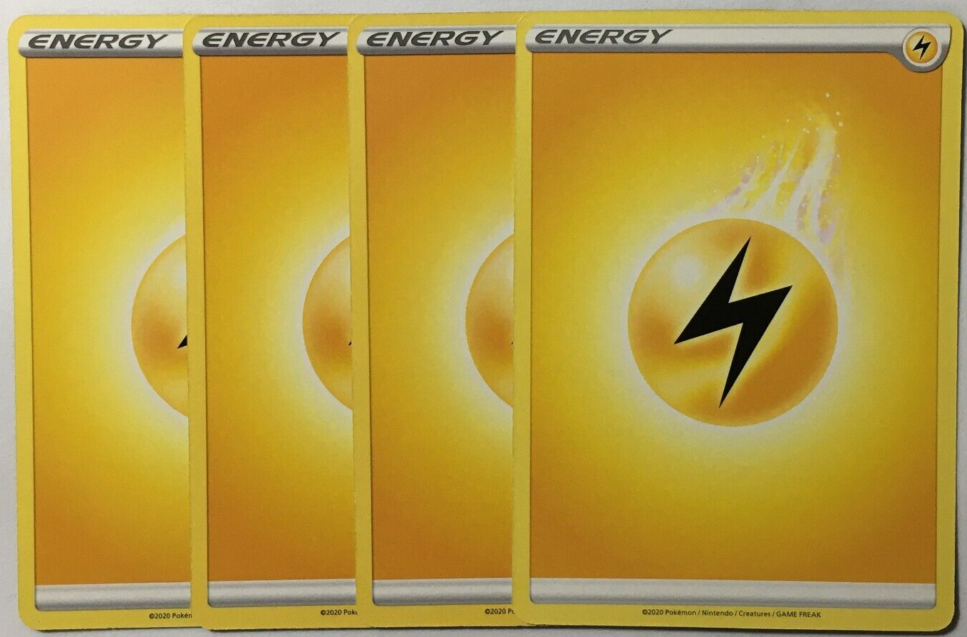 POKEMON 4X 2020 LIGHTNING ENERGY CARDS NEAR MINT-PLAYSET | eBay