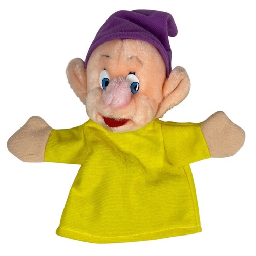 Disneyland Disney World Vtg Dopey Dwarf Hand Puppet 11” Snow White ...