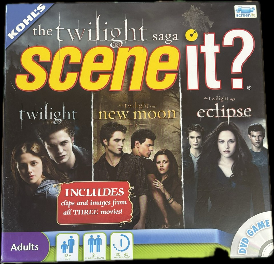 FACTORY SEALED 2010 ScreenLife The Twilight Saga Scene It? DVD Game NIB ...