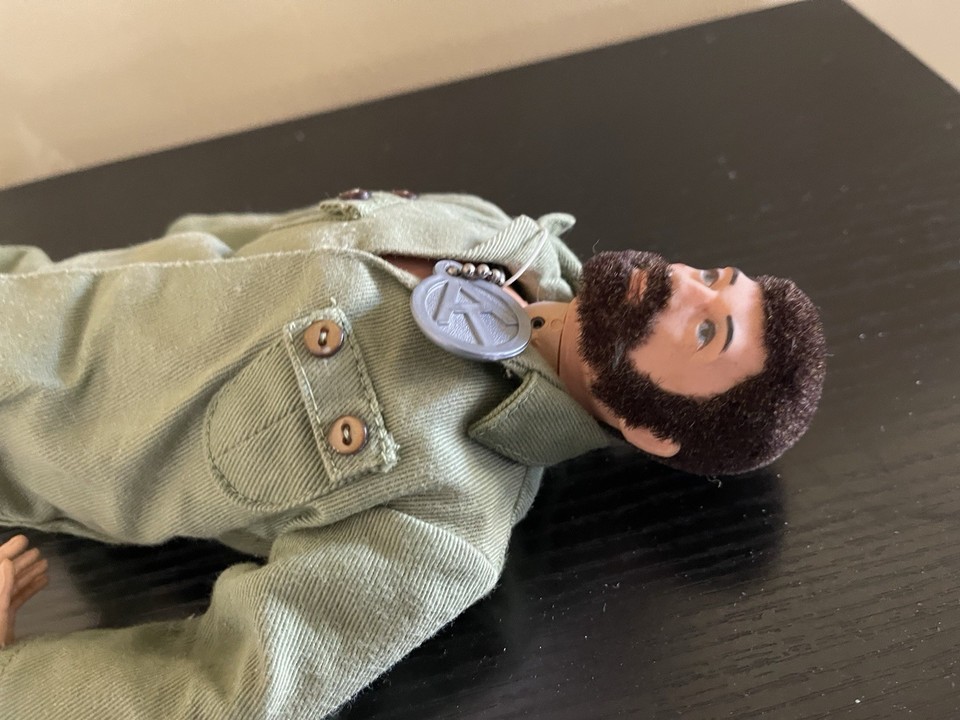 Vintage Gi-Joe 12" Talking Figure 1964-67 Hasbro Works! Nice Hair/Beard ...