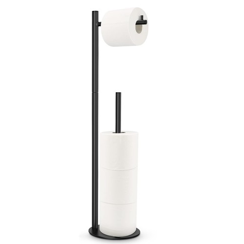Toilet Paper Holder Stand, Toilet Paper Stand Black, Free Standing ...