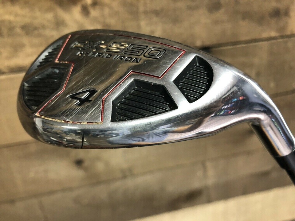 USED RH Mens Powerbilt EX 550 Hybrid Iron Set 4-SW Senior Flex Graphite ...