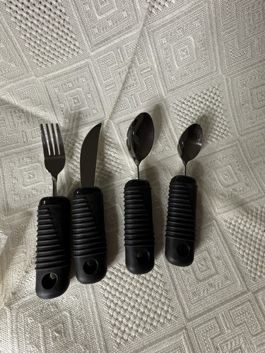 Weighted Medical Handgrip Eating Utensils Easy Grip New Stroke Food Aid ...