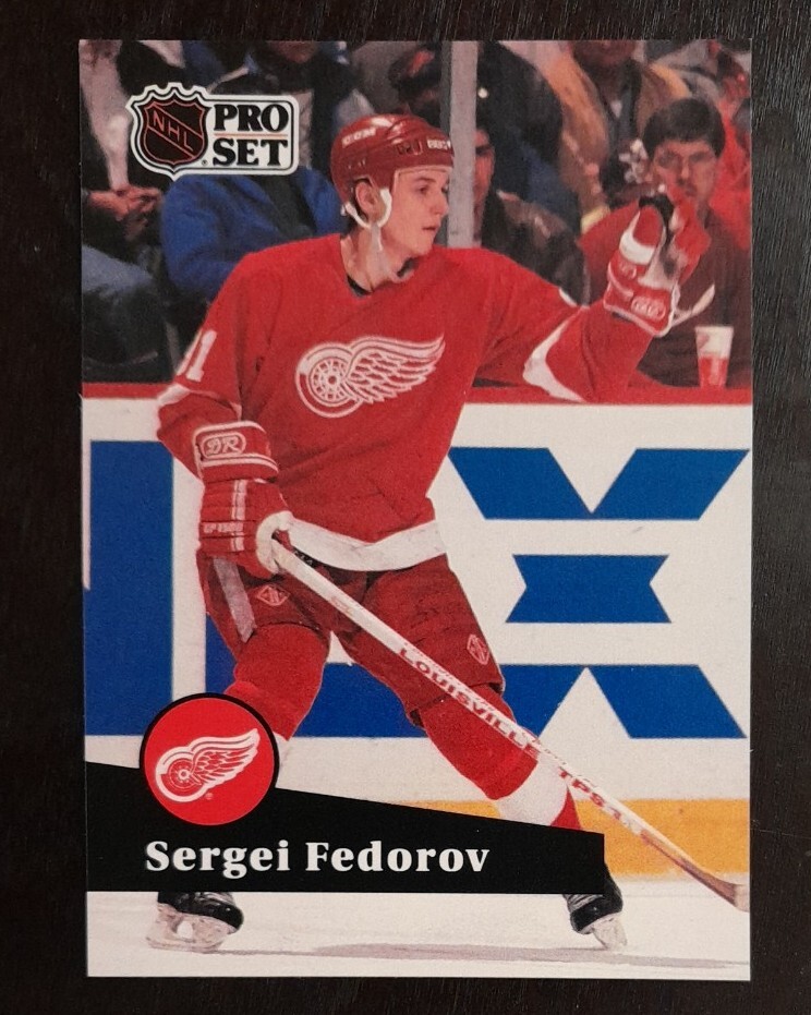 1991 Proset Sergei Fedorov Red Wings #53 Hockey Card | eBay