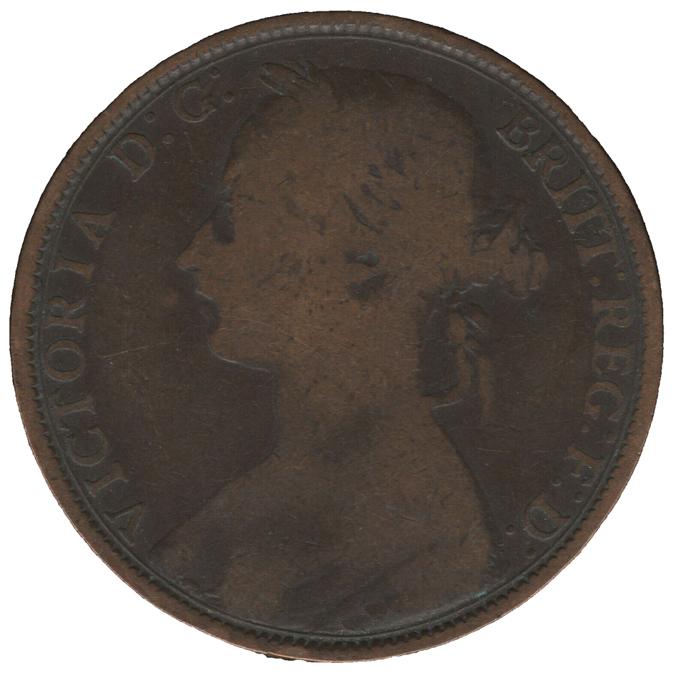 1893 Victoria One Penny Coin – British Pre-Decimal | eBay