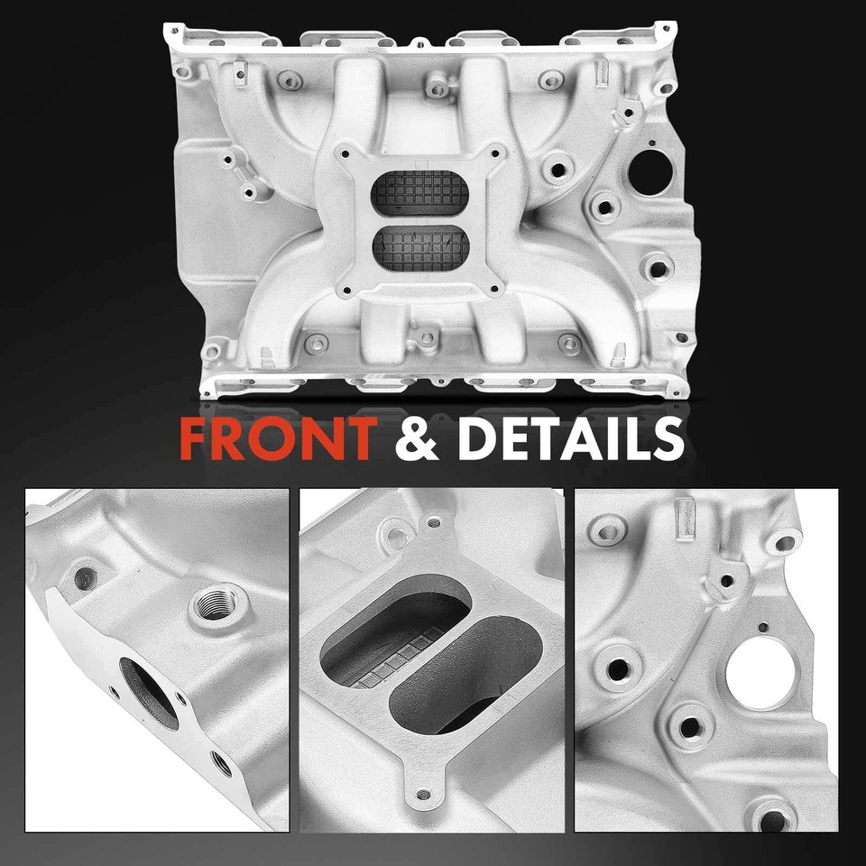 Dual Plane Square Flange Engine Intake Manifold for Ford 332-428 FE ...