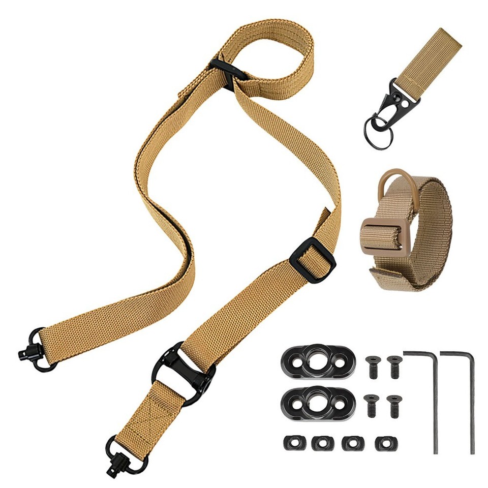 Quick Detach Tactical QD 1 2 Point Multi Mission Rifle Sling D Ring ...