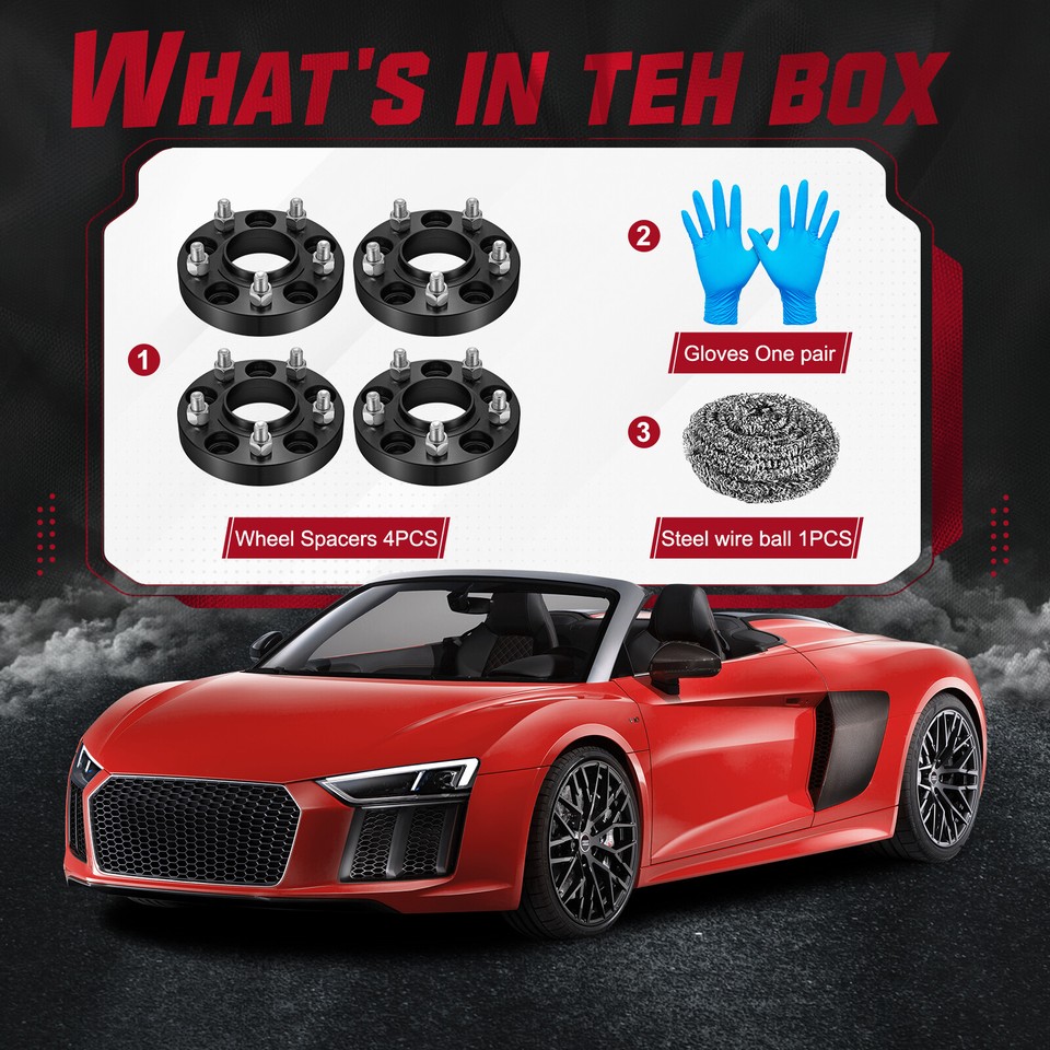 4pcs 5x114.3 Wheel Spacers | 67.1mm Hub And Wheel Centric 1" inch ...