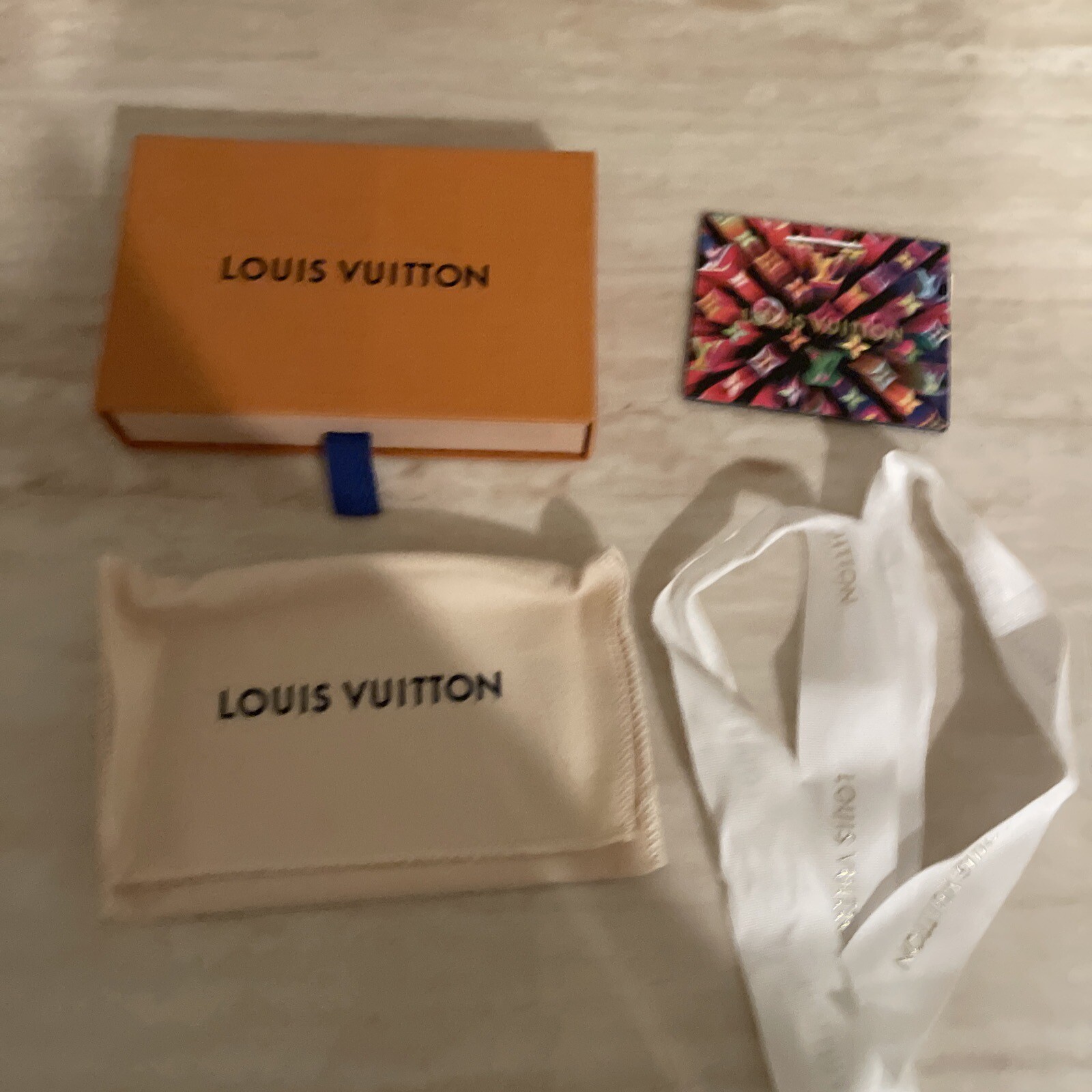 Authentic Louis Vuitton Wallet Gift Box & Dust Cover … - Gem
