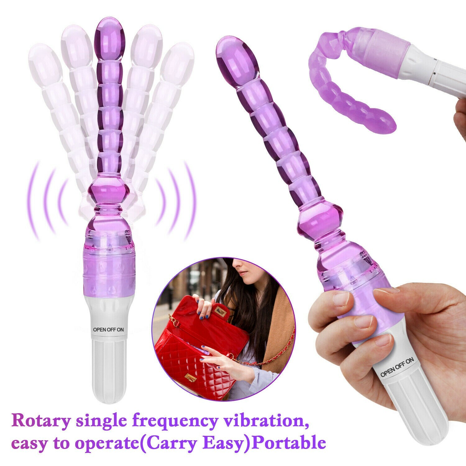 Anal Sex-toys for Women Men Couple Vibrating Butt Plug Beads Adult Toy Massager | eBay