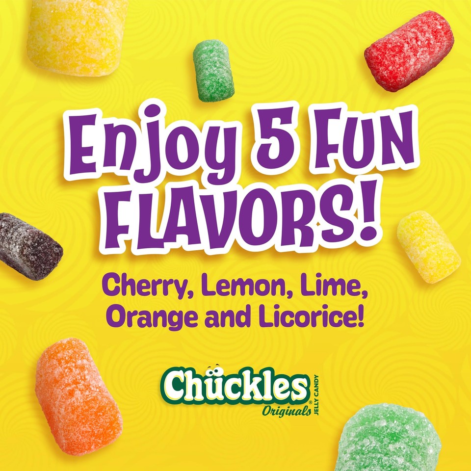 Wonka Chuckles Original Jelly Sugar-Coated Candies Fruit Flavored Candy ...