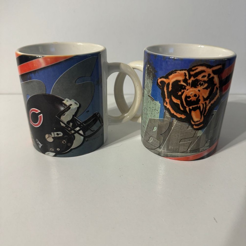 Vintage Lot of 2 Chicago Bears Coffee Mugs NFL | eBay UK