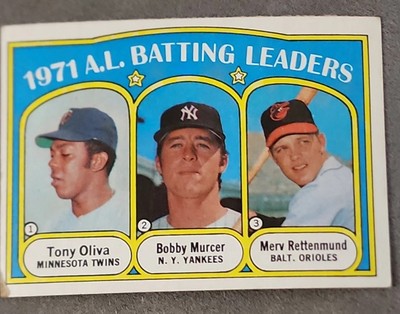 1972 Topps - Bobby Murcer Merv Rettenmund Tony Oliva #86 | eBay