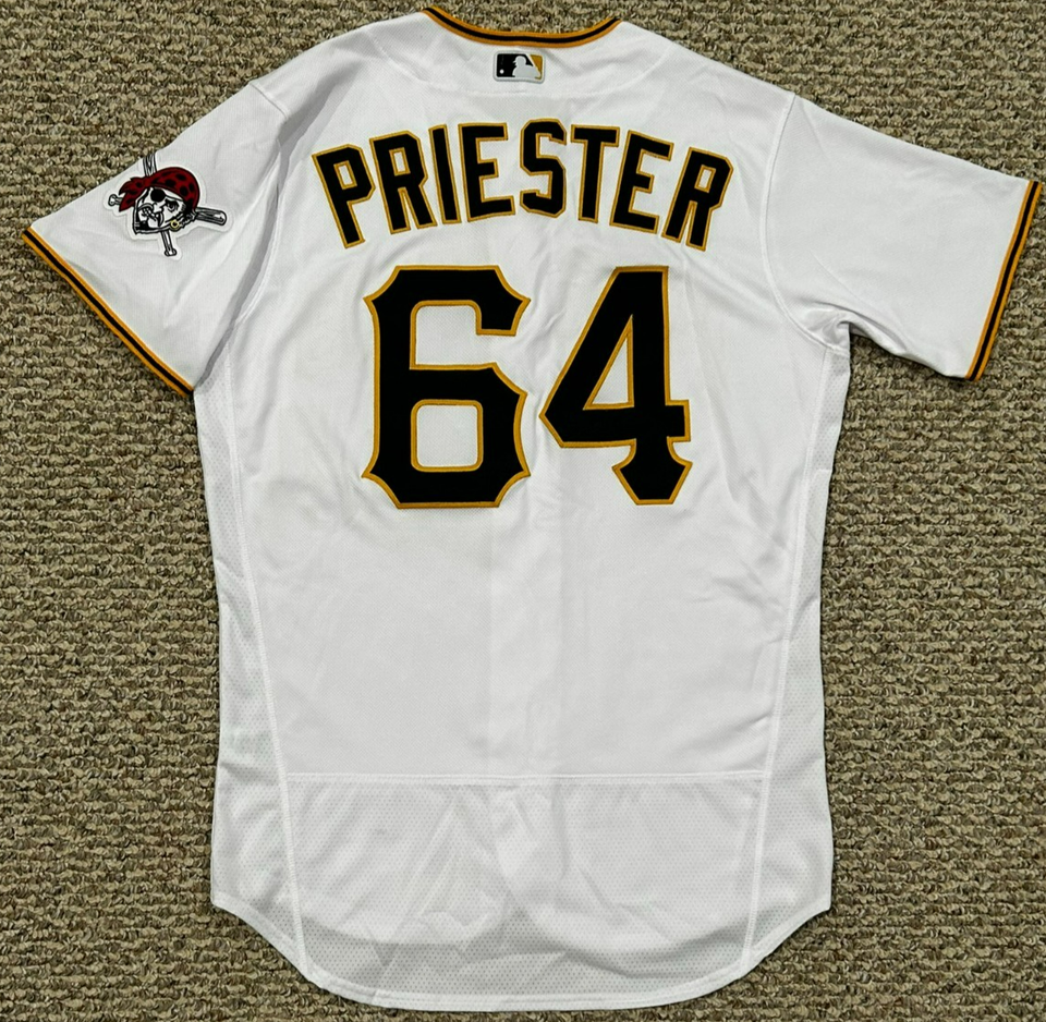 PRIESTER 2023 "GAME USED" JERSEY SIZE 44 #64 PITTSBURGH PIRATES ...