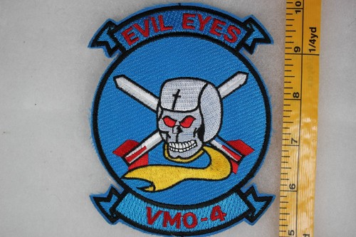 US Vietnam Era Post USMC Marine VMO-4 Evil Eyes Squadron Patch SQ106 | eBay