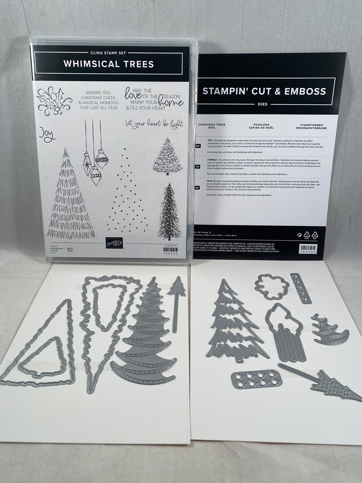 WHIMSICAL TREES Stamp Set CHRISTMAS TREES Dies Stampin Up Love Home ...