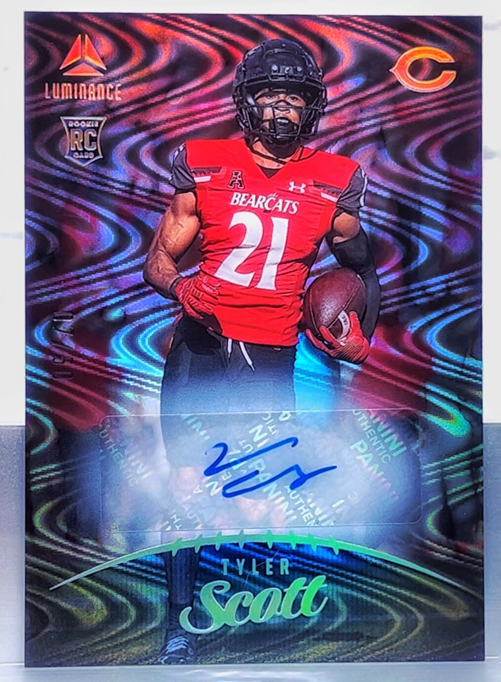 Tyler Scott Bears RC 2023 Luminance Blue Swirl Auto Super Rare SSP /50 ...