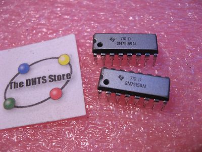 SN75154N Texas Instruments TI Quad Line Receiver IC Grey-Top 75154 ...