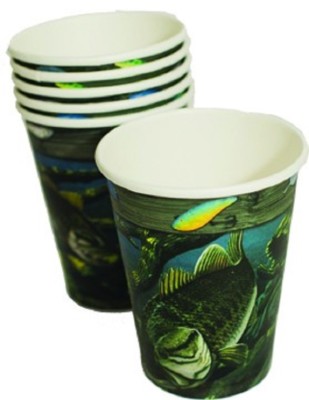 Fishing Fish Camo Party 12oz Cups - Set of 8 - Birthday Wedding | eBay