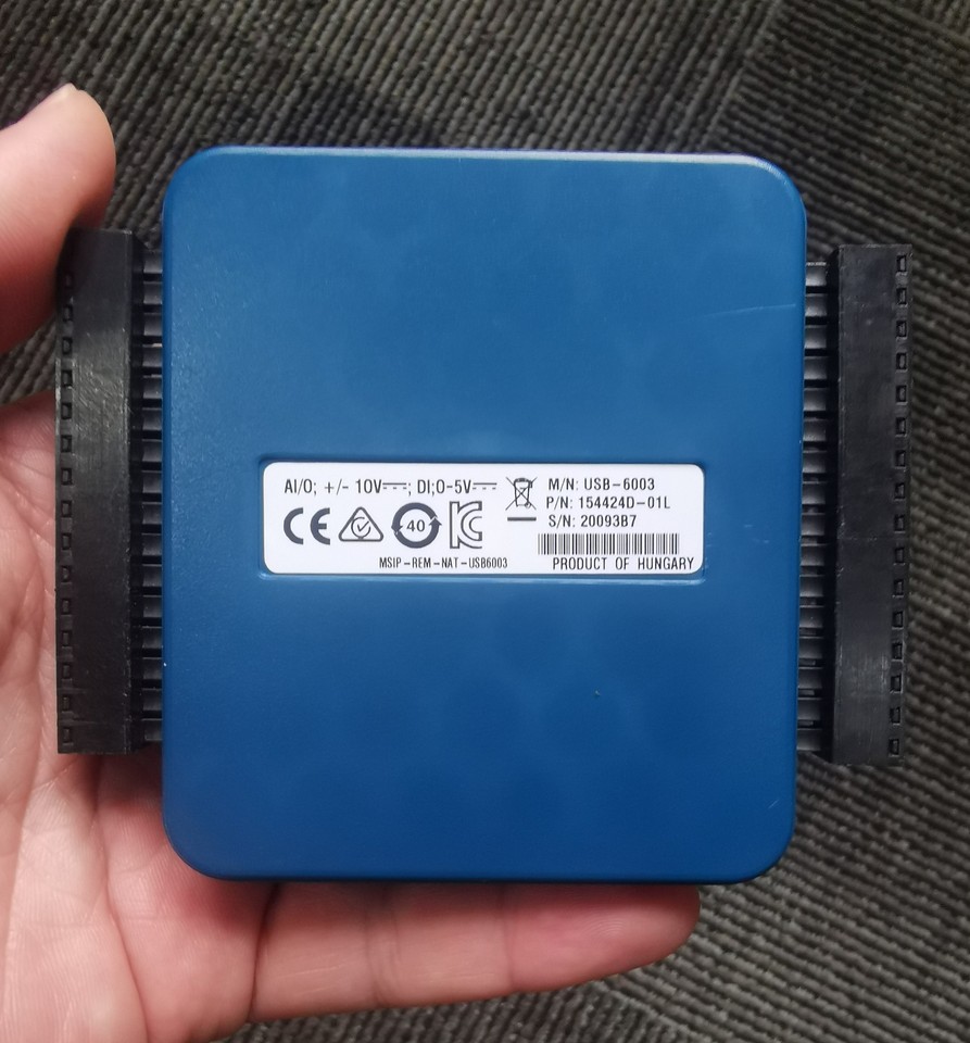 National Instruments NI USB-6003 DAQ Data Acquisition 782608-01 USB ...