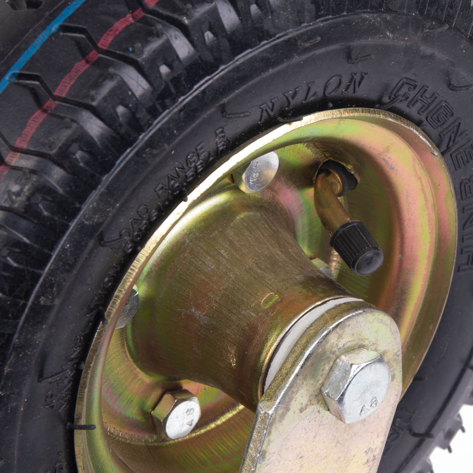 8 Inch Fixed Castor Caster Pneumatic Tyres Tyre Wheel Trolley Cart ...