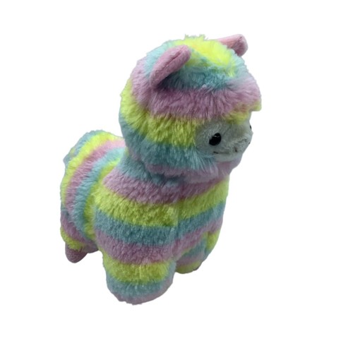 Alpacasso Amuse Pastel Rainbow Striped Alpaca Plush Toy 8” Kawaii ...