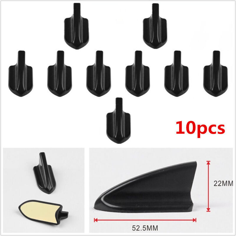10 PC AIR VORTEX GENERATOR/DIFFUSER FIN SET/KIT FOR SPOILER ROOF WING ...