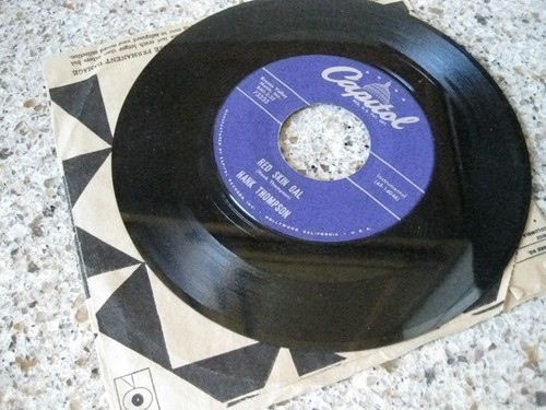 Hank Thompson Red Skin Gal Westphalia Waltz Capiol 45 RPM 7" Record | eBay