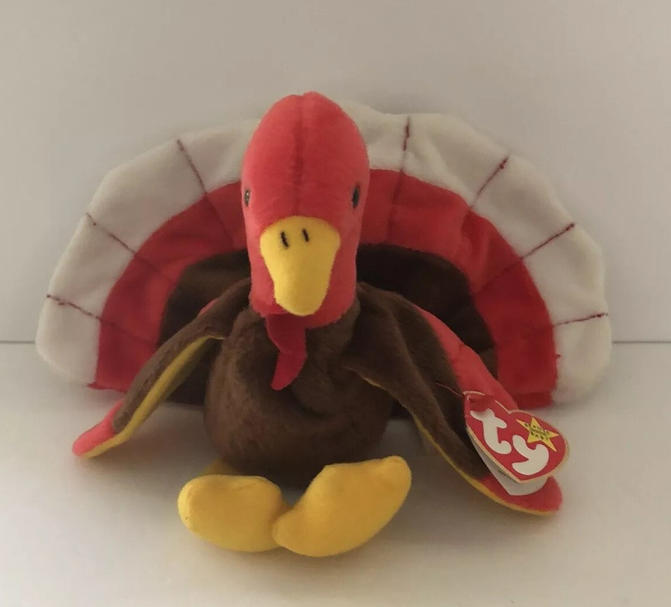 The Beanie Baby Collection Original Baby Gobbles TY Turkey Plush ...