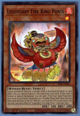YuGiOh Legendary Fie King Ponix SR14-EN045 Deck: Fire Kings Common | eBay