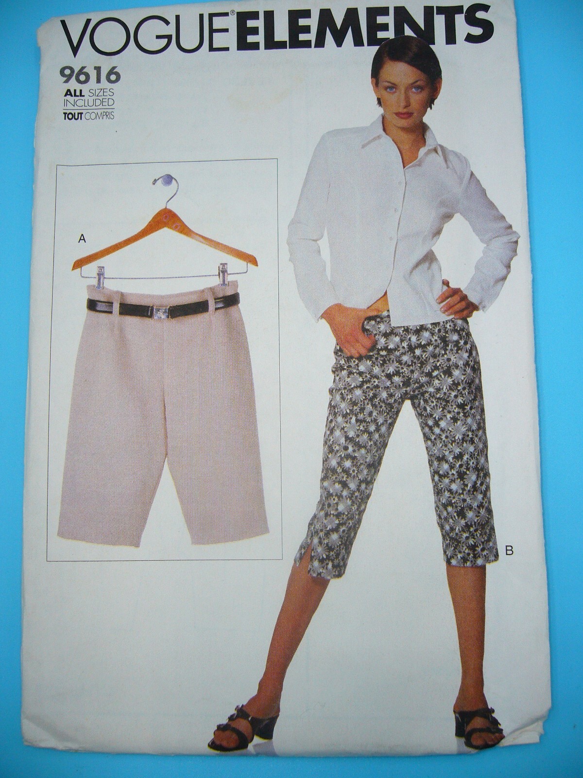 Stylish shorts and capris sewing pattern Vogue 9616 VERY EASY, XS-XL | eBay