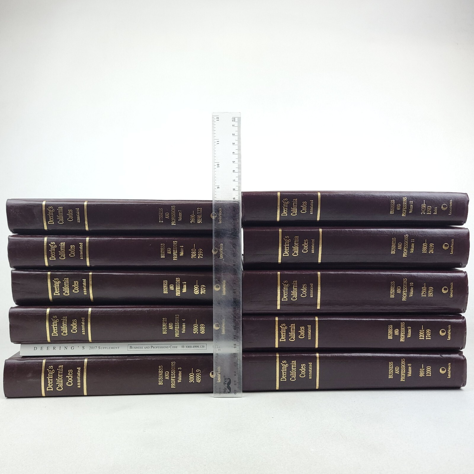 Deering's California Codes, CA Annotated Legal Codes Volumes 3-12 ...