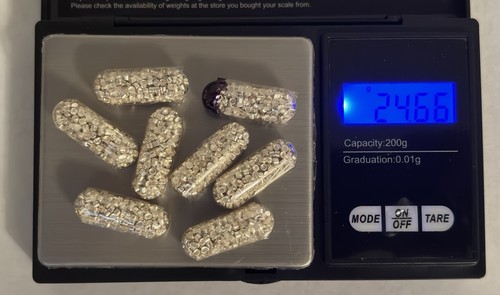 23 Grams 999 Fine Silver Cut Wire Shot Pill Capsules (8 Pills) | eBay
