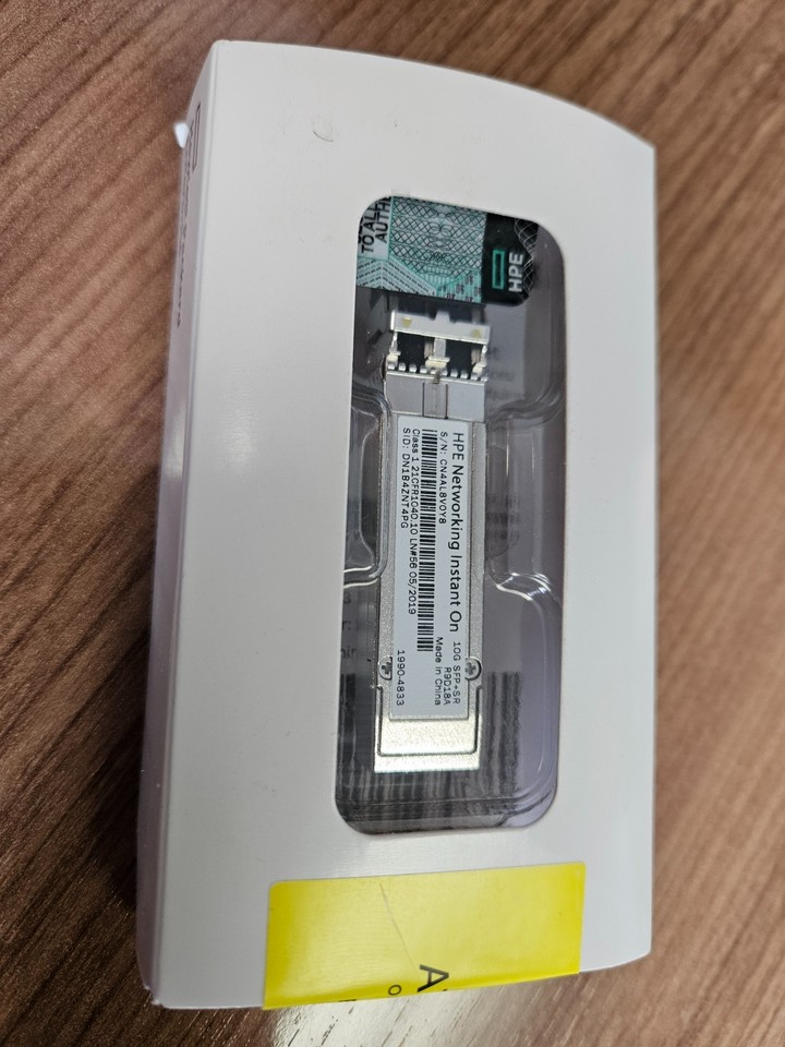 HPE NETWORKING ION 10G SFP+ LC SR 300M MMF XCVR TRANSCEIVER 1990-4833 ...