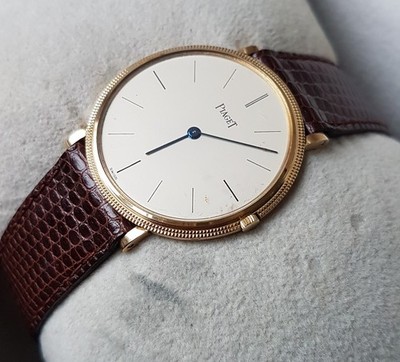 Piaget Altiplano 9021 gents watch, 18kt solid gold with paperwork, 18kt ...