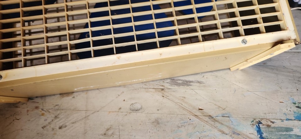 Vintage 22x22 Square Box Fan Kool King Window Classic Works Blue Blades ...