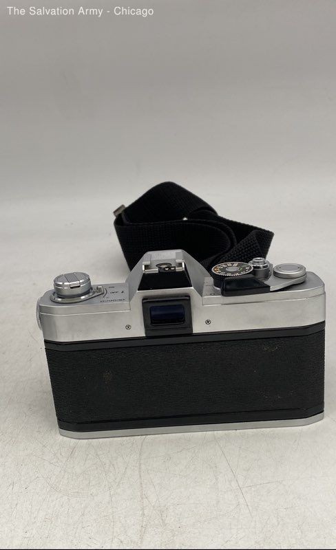 Canon FTb QL Black Silver SLR Film Camera w/Carrying Case And Shoulder ...