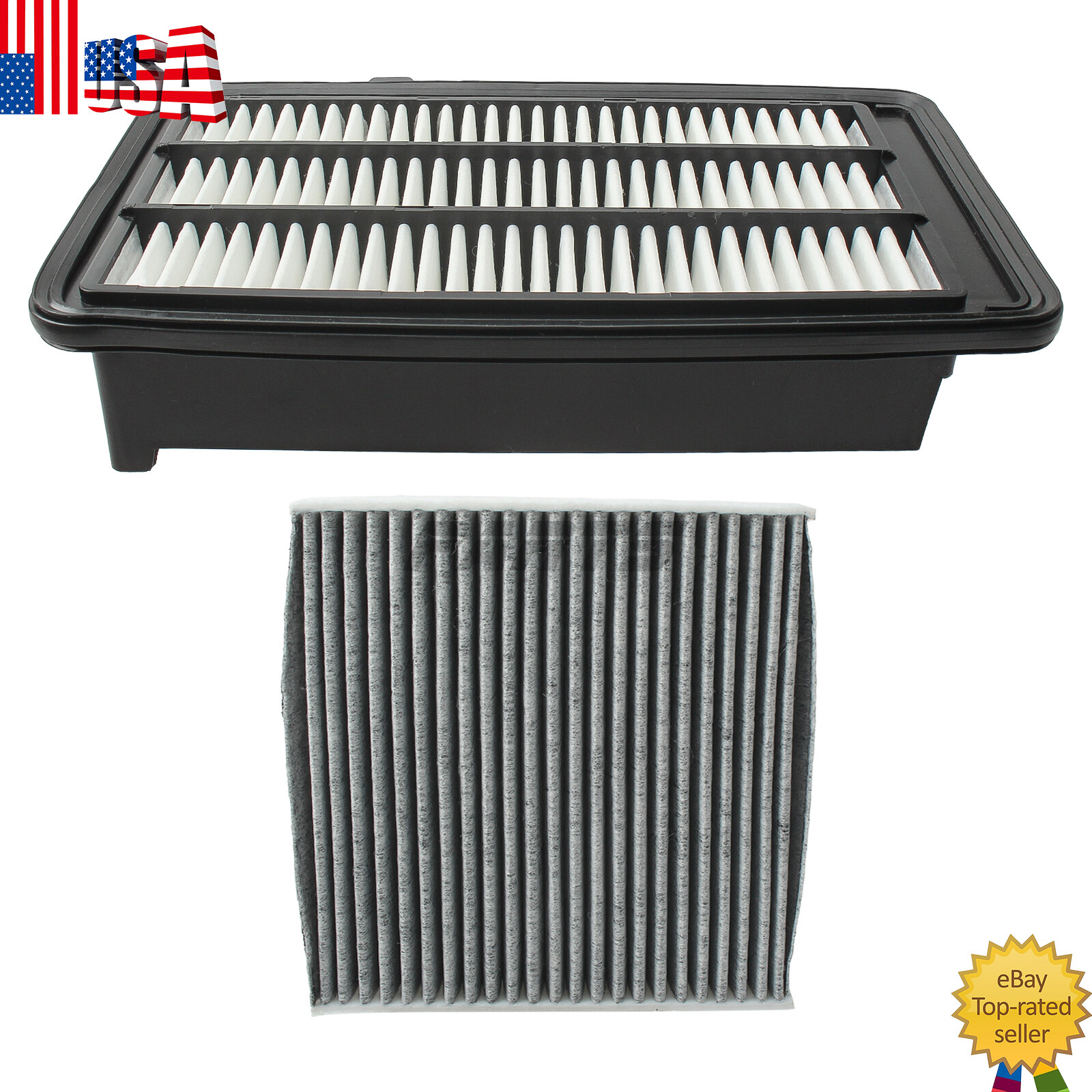 ENGINE & CARBONIZED CABIN AIR FILTER for 2017-2022 Honda CRV CR-V 1.5L ...