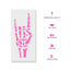 Skeleton Hand Protection Stencil | eBay
